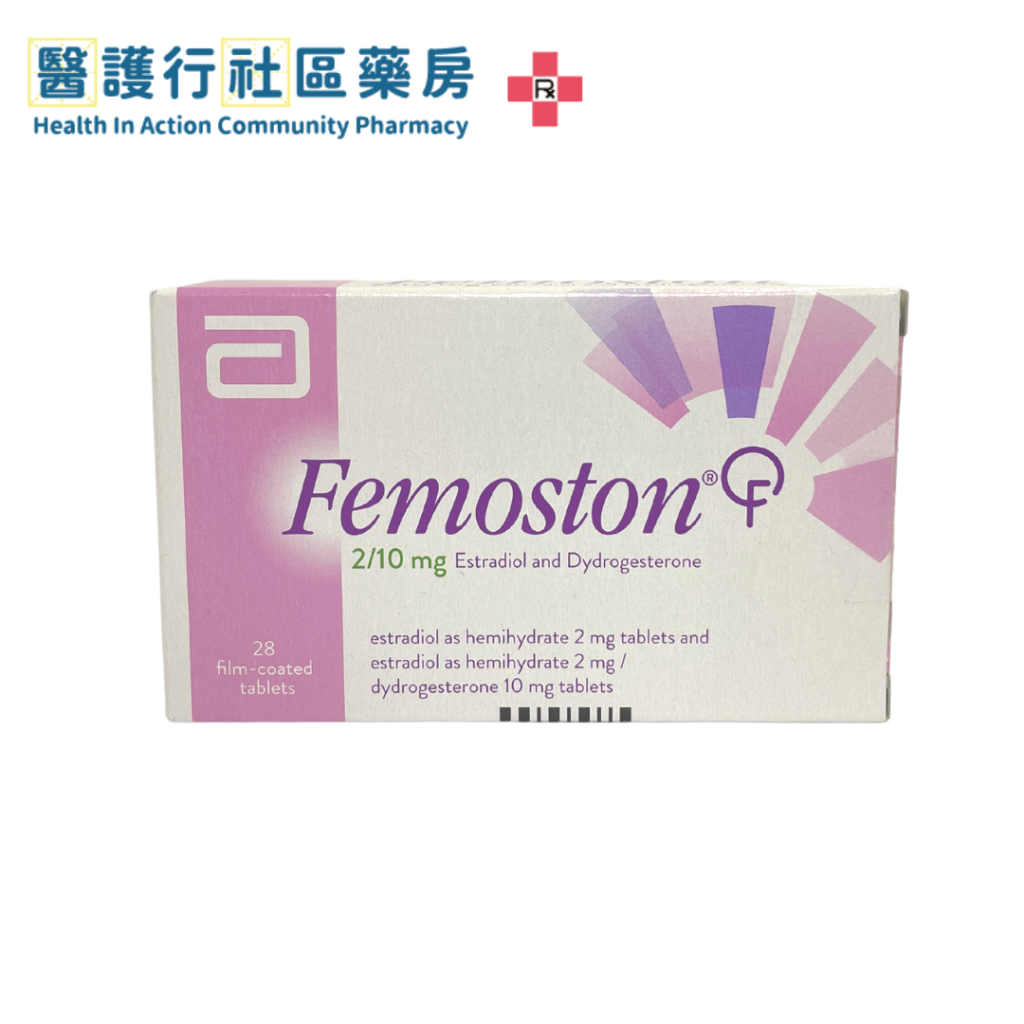Femoston (Estradiol/Dydrogesterone) 2/10mg Tab (HK-40939) - 醫護行社區藥房